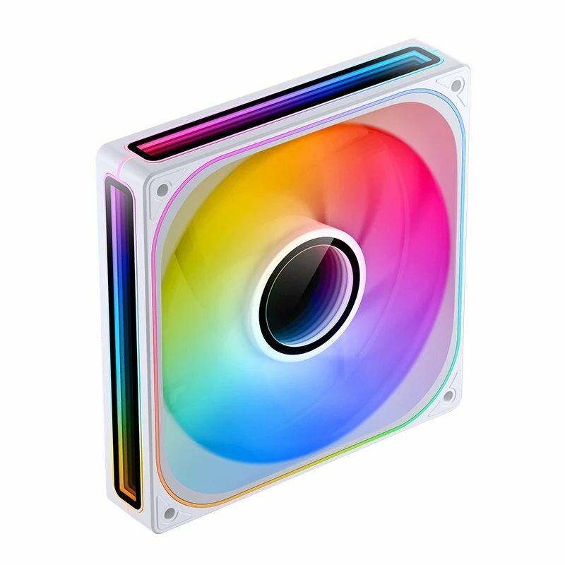 Вентилятор для корпуса JONSBO ZA-140W 140х140х28мм PWM, ARGB LED, 700-1800об/мин, белый