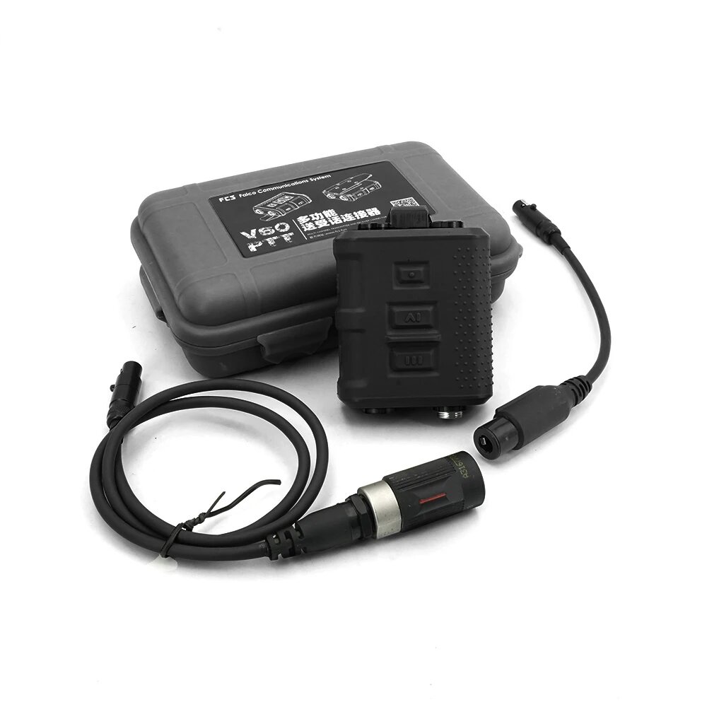 Тактическая гарнитура FCS&FMA, цвет BK V60 PTT