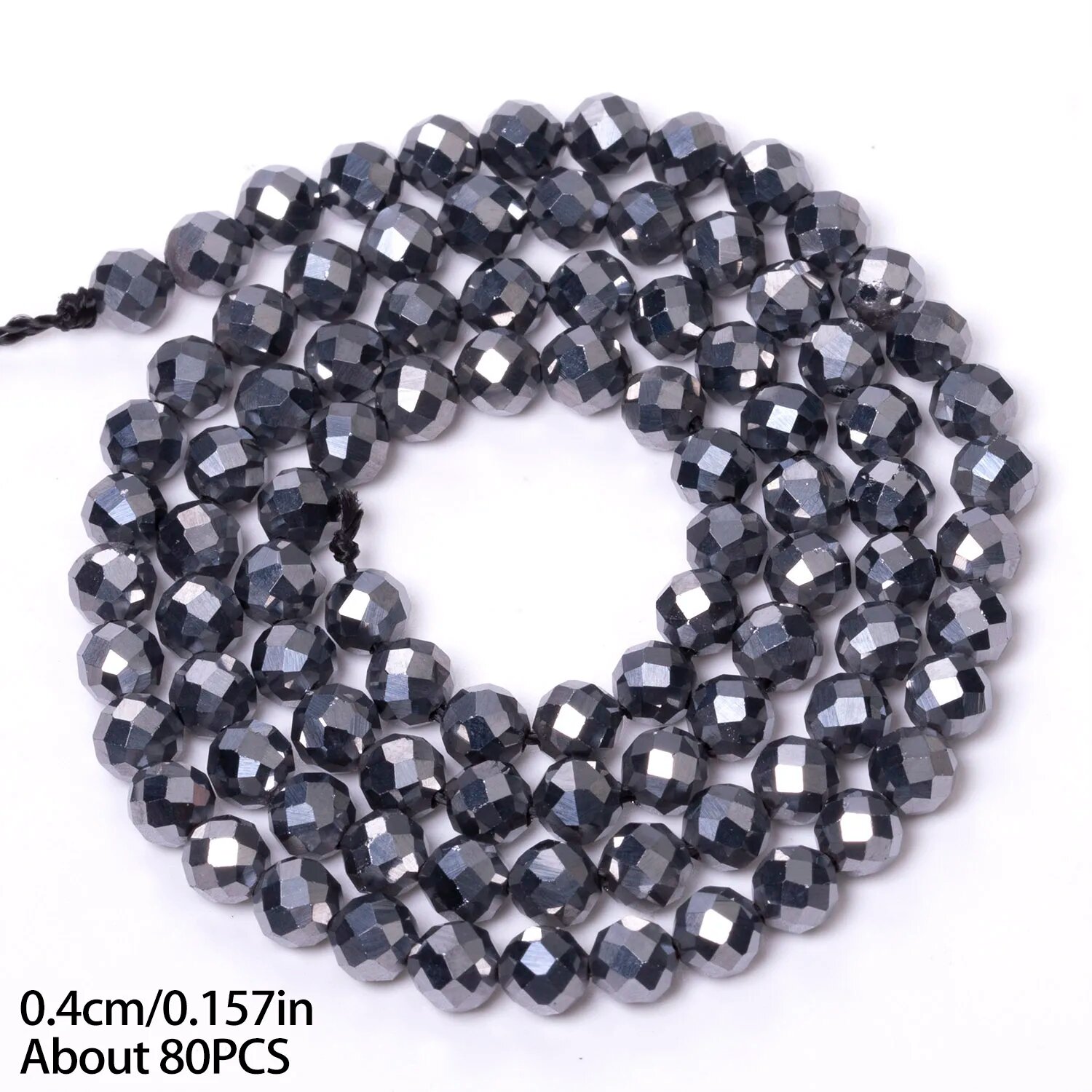 Бусины ноciuciu натуральный камень терагерц 2-4 мм 4mm