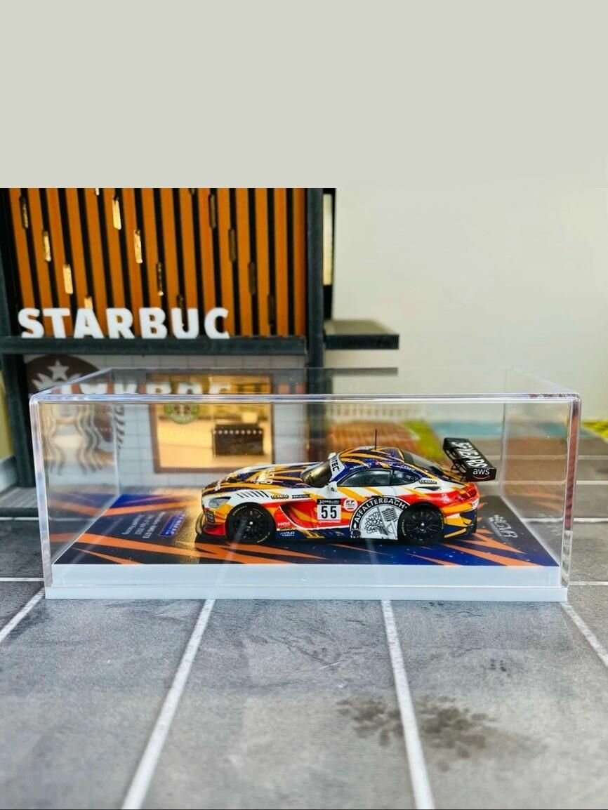 Машинка Tarmac Works TW 1/64 Mercedes-AMG GT3 Bathurst 12 Hour 2022 #91 exhibition edition Die-cast Alloy Car Model Collection Display Gift