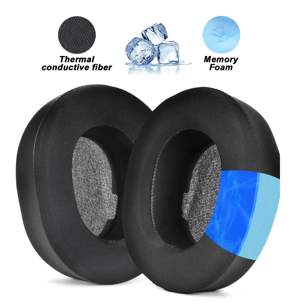 Амбушюры для наушников SteelSeries Arctis Nova Pro Wireless из кожи и ткани Ice