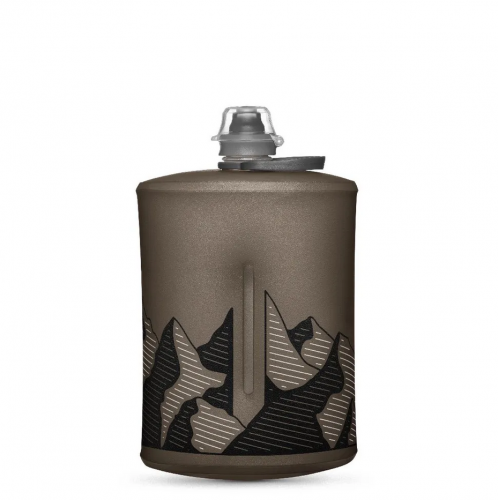 Мягкая фляга для воды Hydrapak Stow 1 л, серая, GS351M