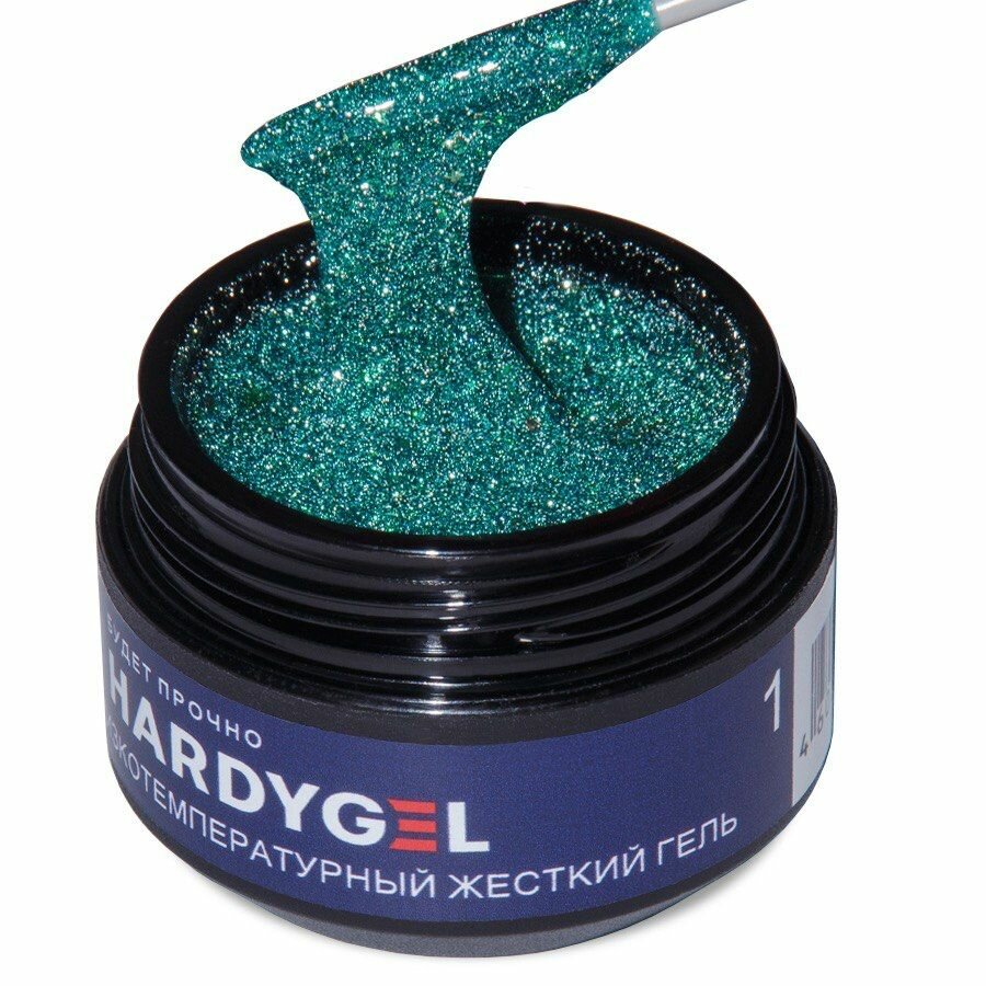 HARDYGEL Гель для наращивания жесткий GLAMOUR №1, 15 мл