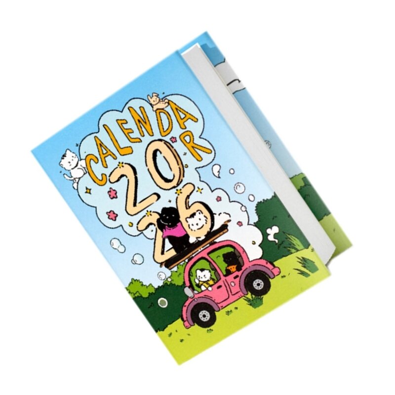 Настольный Календарь на 2026 Год, Блокноты на 372 Листа, Ежедневник Без Подкладки Для Отслеживания Ежедневных Расписаний Студентов, Управления Заметками