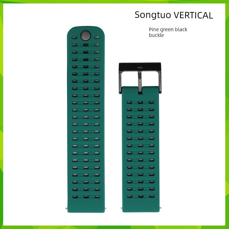 Часы SUUNTO Vertical Peak Pro для бега с 22 мм ремешком из мха зеленого цвета и черной застежкой для активного отдыха