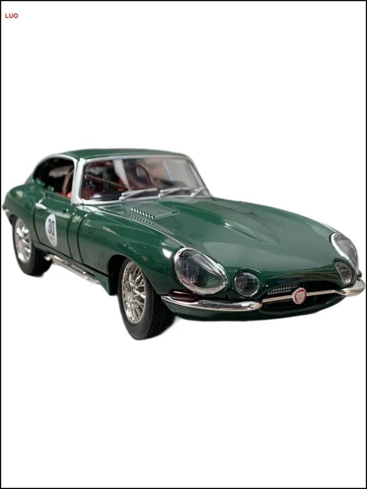 Коллекционирование автомобилей Ягуар E-Type модель,1:24 Jaguar E-Type Модель, Детская игрушечная машинка, Со звуковыми и световыми эффектами
