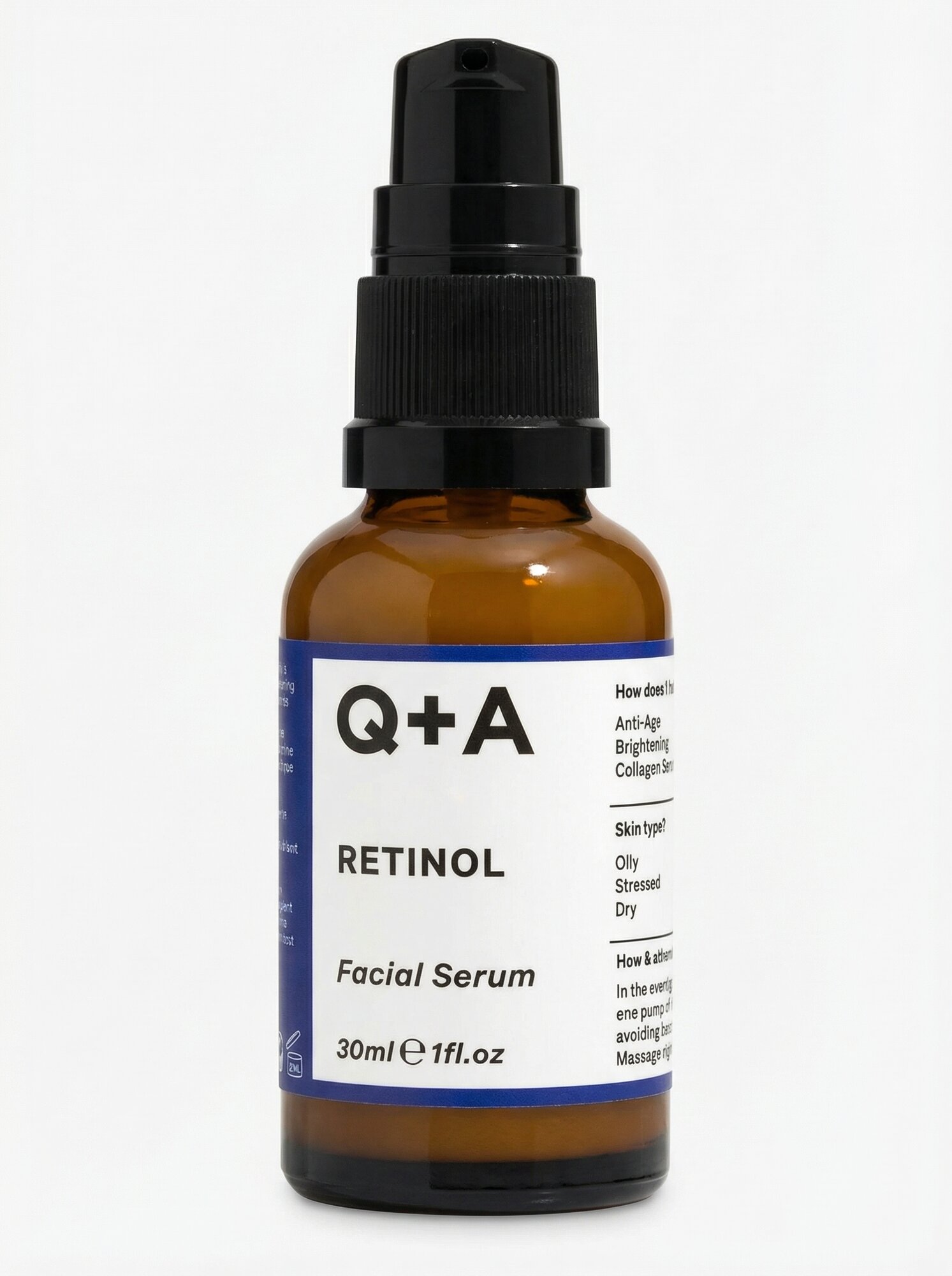 Сыворотка для лица Q+A "Ретинол", 30мл, для всех типов, омолаживающий эффект