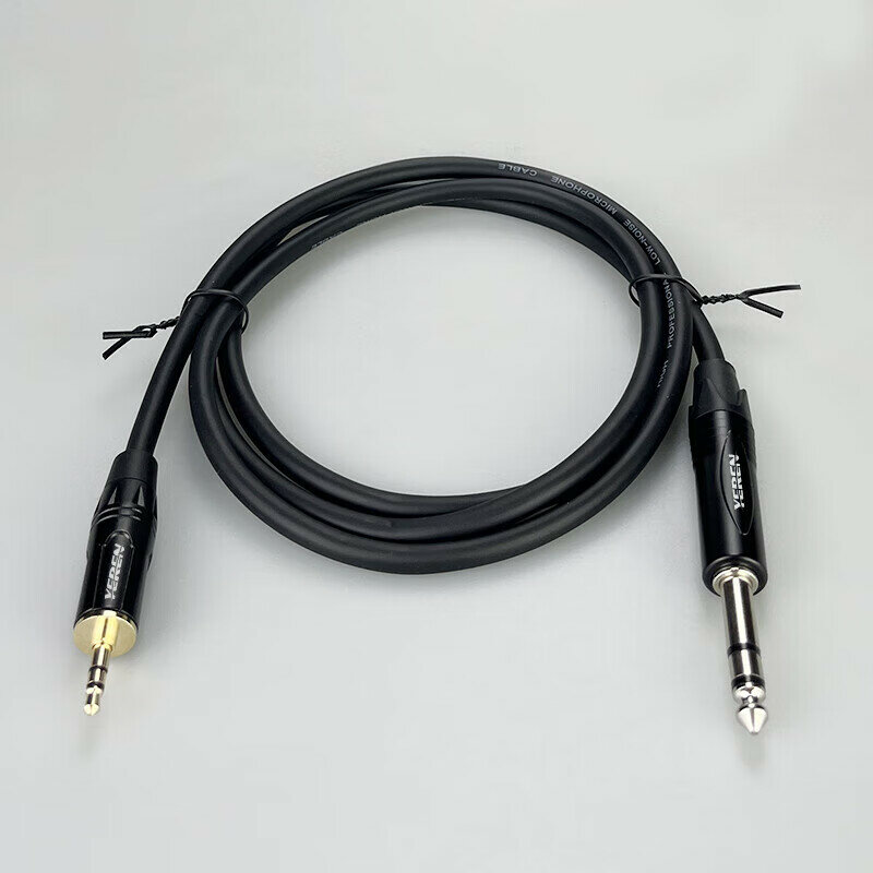 Yeren 3.5 мм к 6.5 мм аудиокабель 1.5 м для телефонов ноутбуков колонок Версия：1.5 метраМодель：Аудиокабель 3.5 мм к 6.5