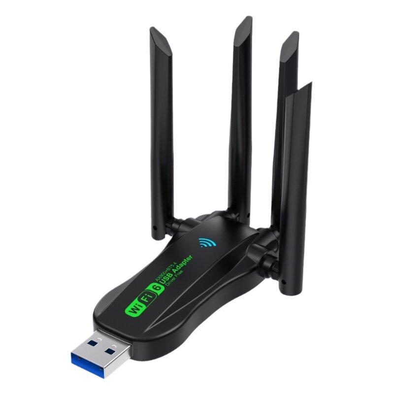 Беспроводные сетевые адаптеры Wi-Fi 6 AX900 USB 5 ГГц, двухдиапазонная гигабитная скорость, драйвер, бесплатная установка, дизайн оболочки для потоковой передачи в домашнем офисе