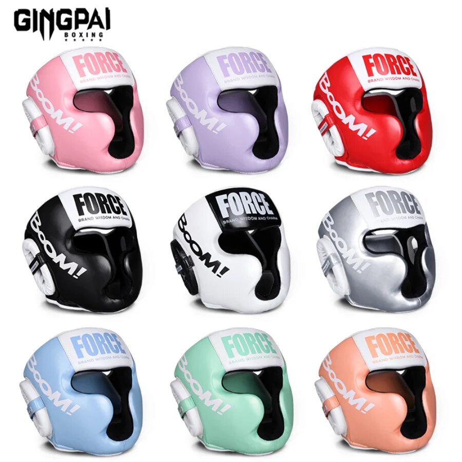 Шлем GINGPAI SPORT для ММА, бокса, кикбоксинга из композитных Изумрудный, L, QC2.0 S green