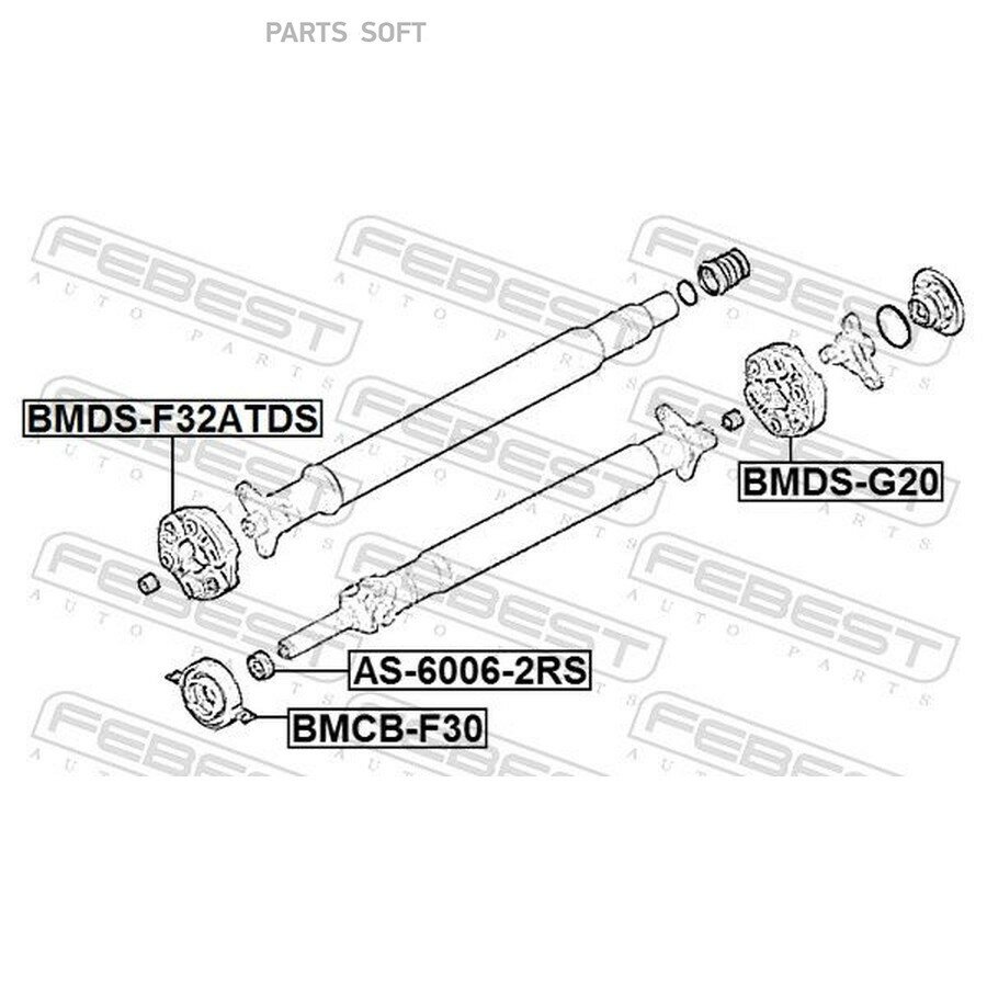 FEBEST BMDSF32ATDS Муфта кардана