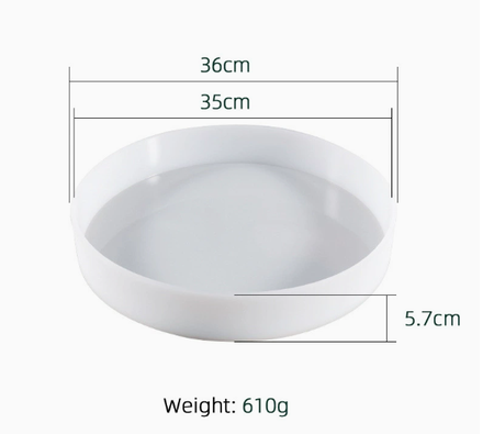 Kemei Силиконовая форма для гипса, бетона, эпоксидной смолы / круглый молд 50 х 3,4 см