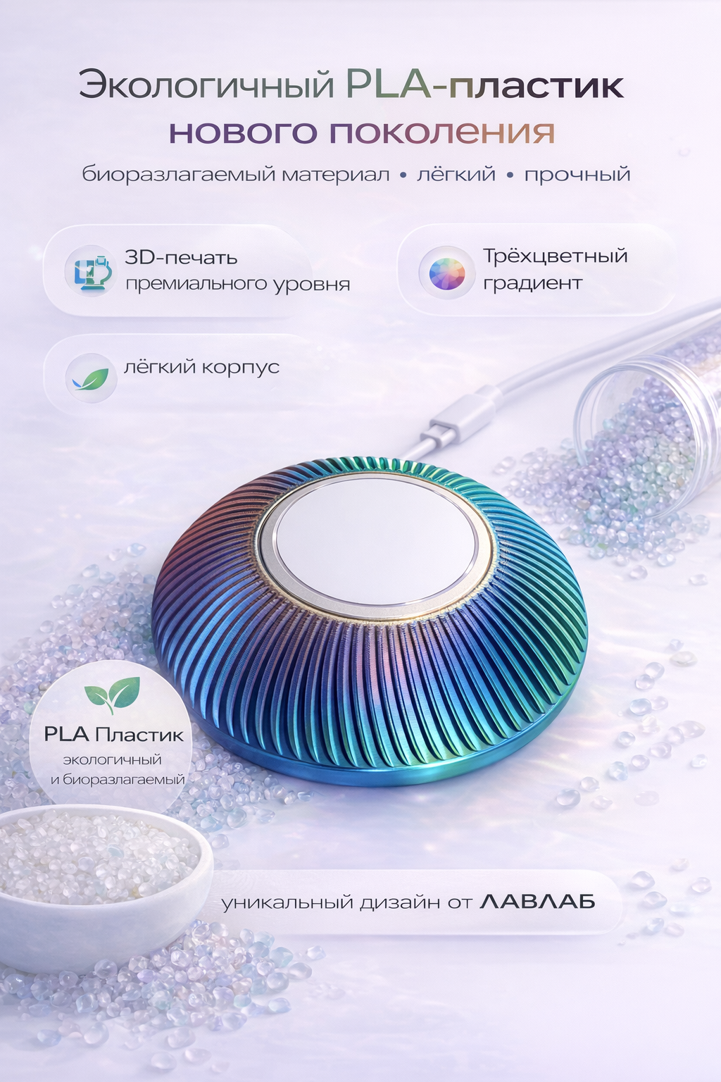 Магнитная зарядная станция со встроенным MagSafe , для смартфонов, PLA, беспроводная