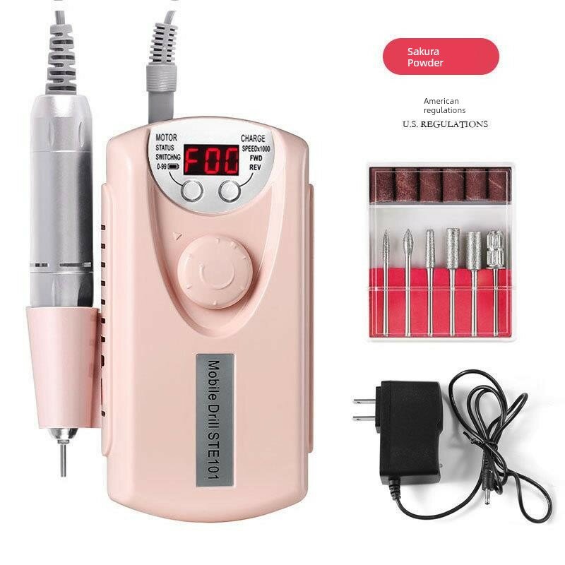Электрическая машинка для маникюра 110 В (стандарт США), для снятия гель-лака, полировки ногтей, удаления кутикулы,