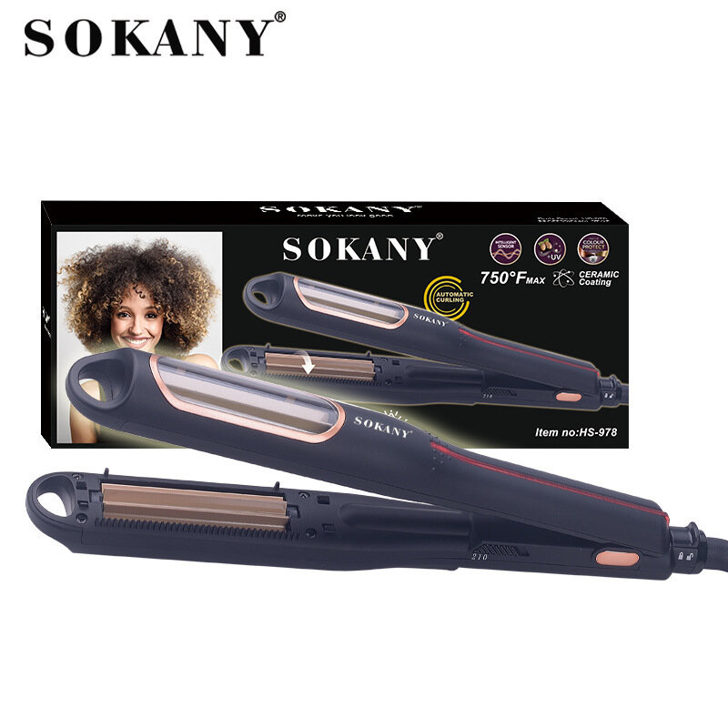 Автоматическая плойка-стайлер SOKANY978 для создания локонов и завивки волос (для создания эффекта «кудряшек»)