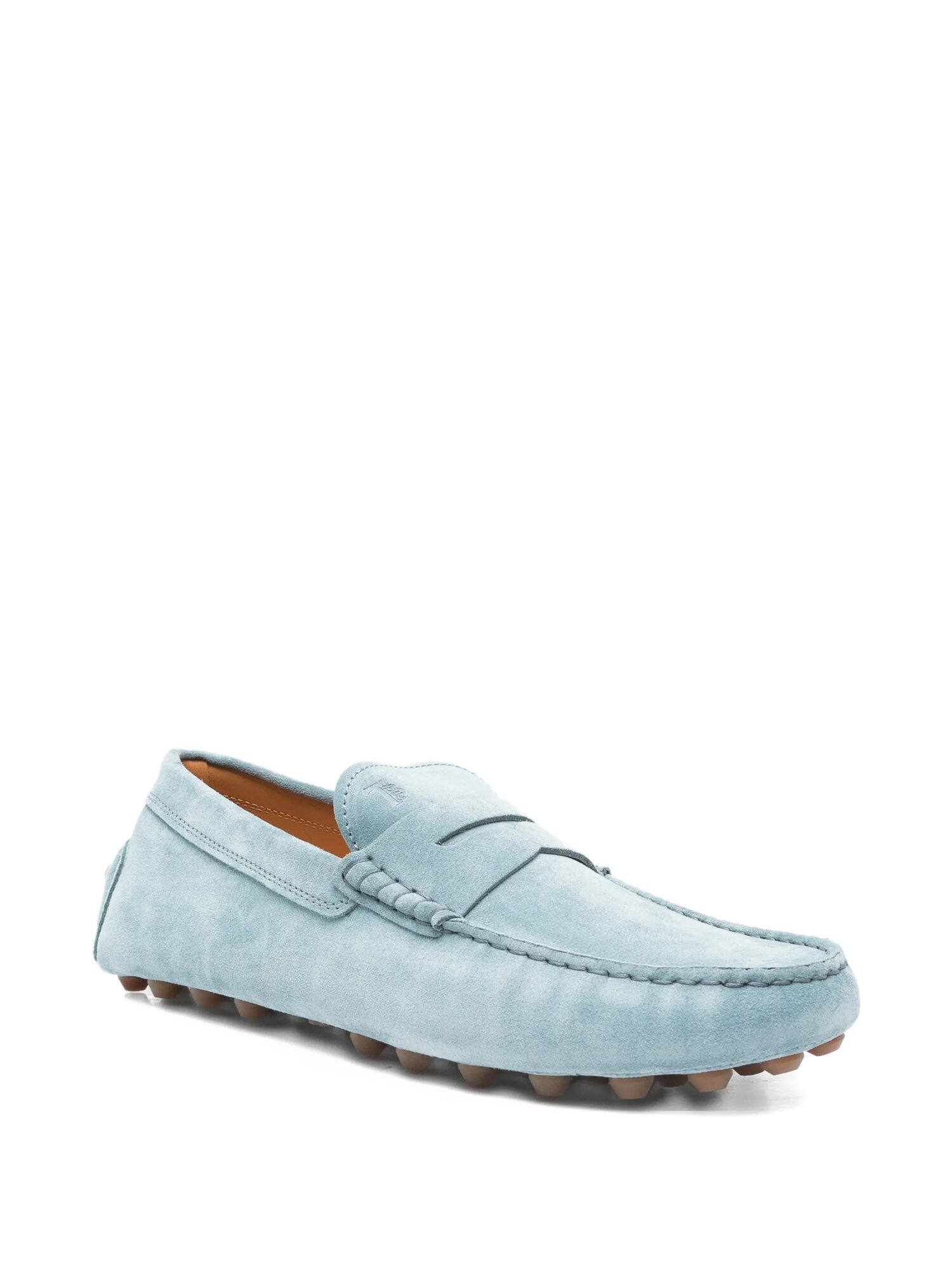 Лоферы Tod's Gommino Bubble penny-strap loafers, размер 6, синий — фото 1