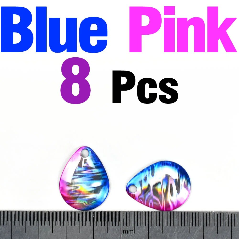 Вращающиеся приманки Blue Pink, 8 шт, цвет: синий