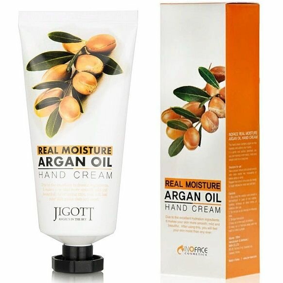 Увлажняющий крем для рук с аргановым маслом Jigott Real Moisture Hand Cream, 100 мл