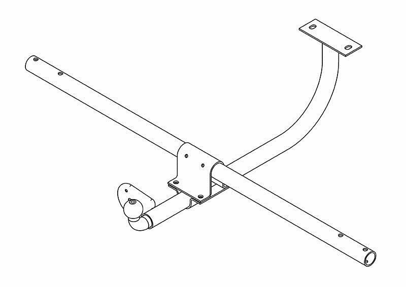 Фаркоп для Ваз (Лада) 2121, 21213 (разборный) (без электрики) (паспорт и сертификат) AvtoS. VAZ-21