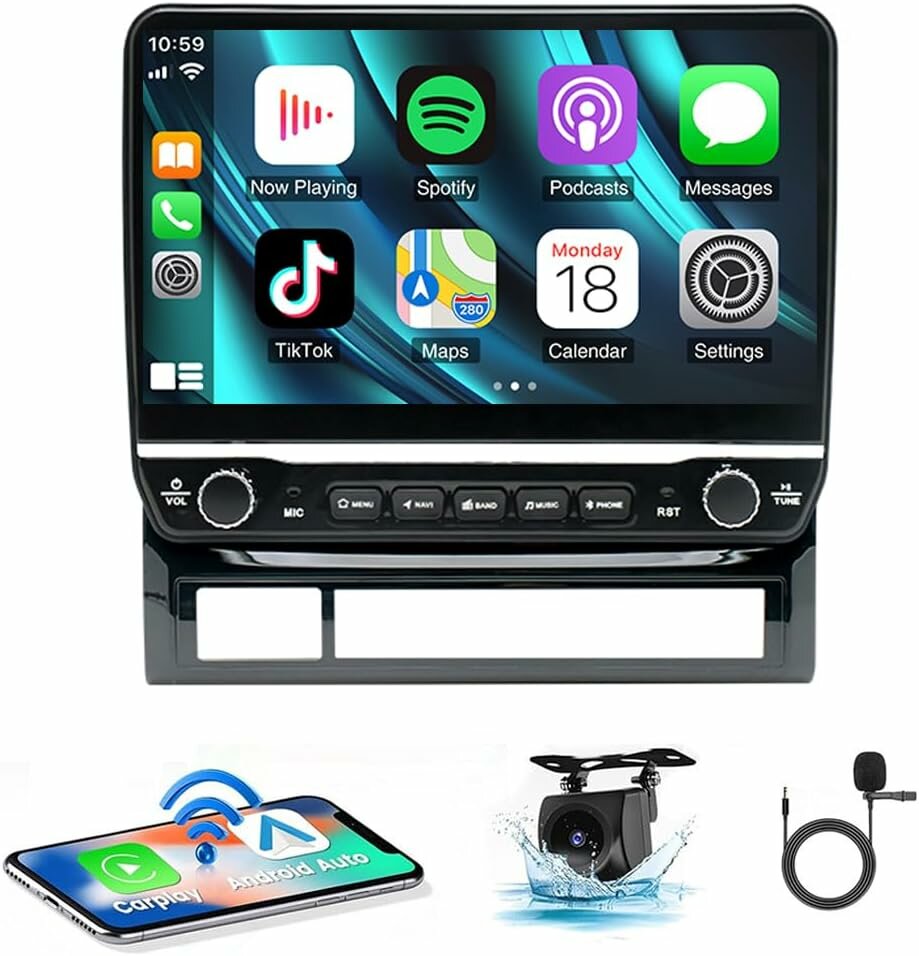 Автомобильная стереосистема Android для Toyota Tacoma 2005-2013 гг, 9-дюймовый автоматический сенсорный экран,