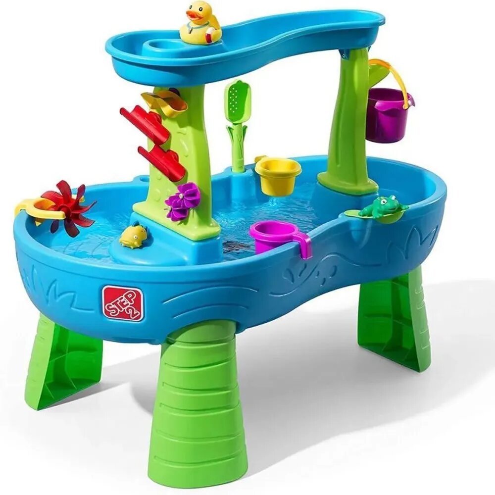 Стол для игр с водой Rain Showers Splash Pond Детский стол для игр с водой с набором аксессуаров из 18 предметов
