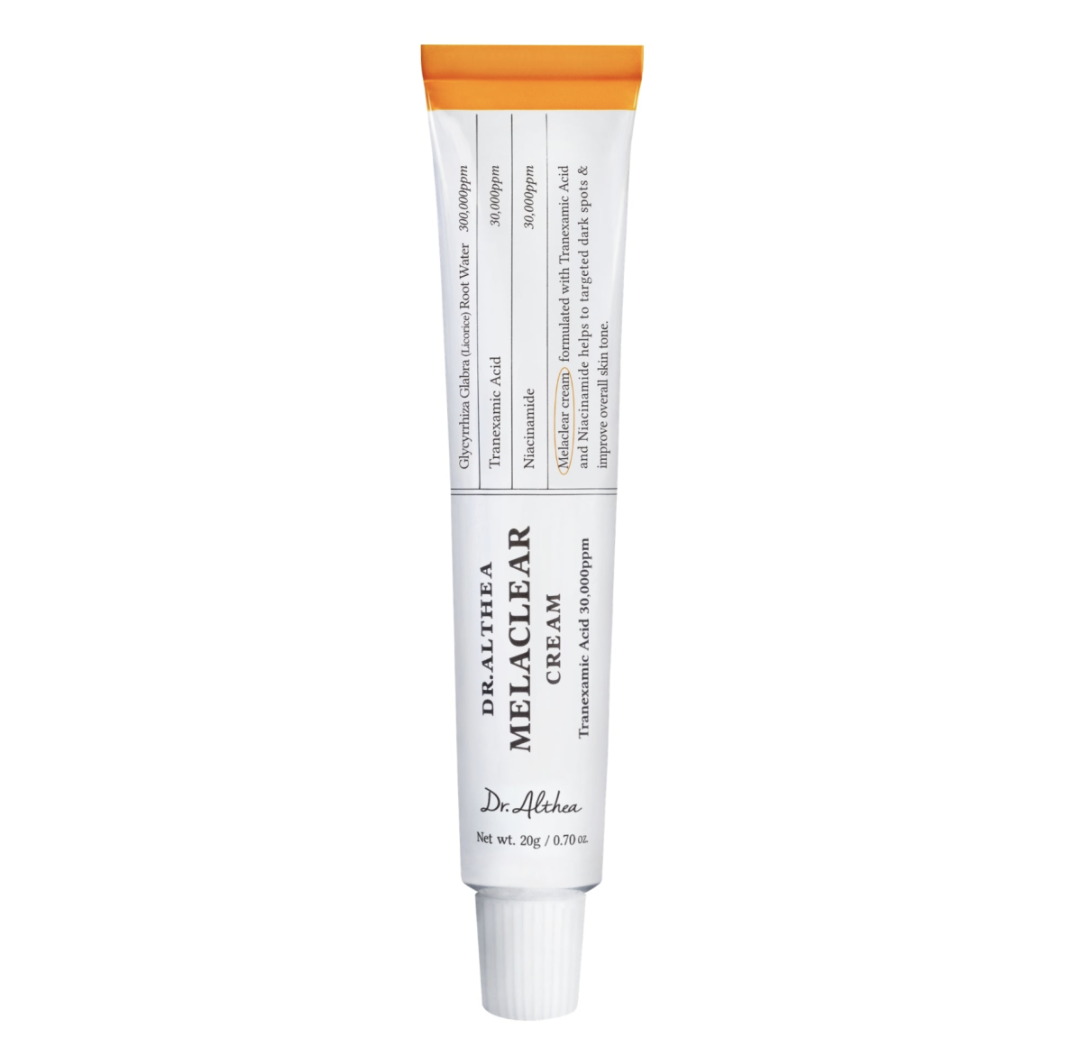 DR. ALTHEA Осветляющий крем для лица Melaclear Cream 20г