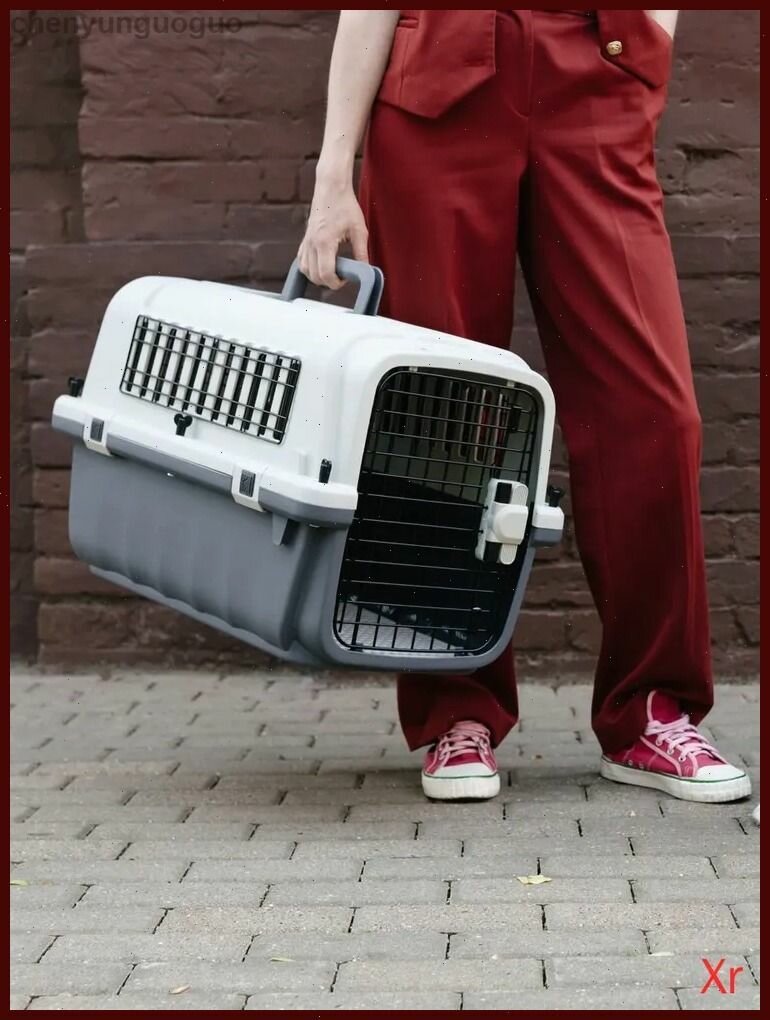 Переноска-контейнер для животных/кошек/для собак "Не Один Дома" Voyage, M, 50х33х33 см, бело-серый(500х330х330)