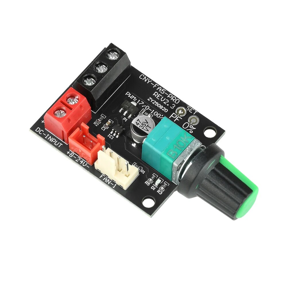 Регулятор скорости вентилятора diymore DC 8-24V 5A