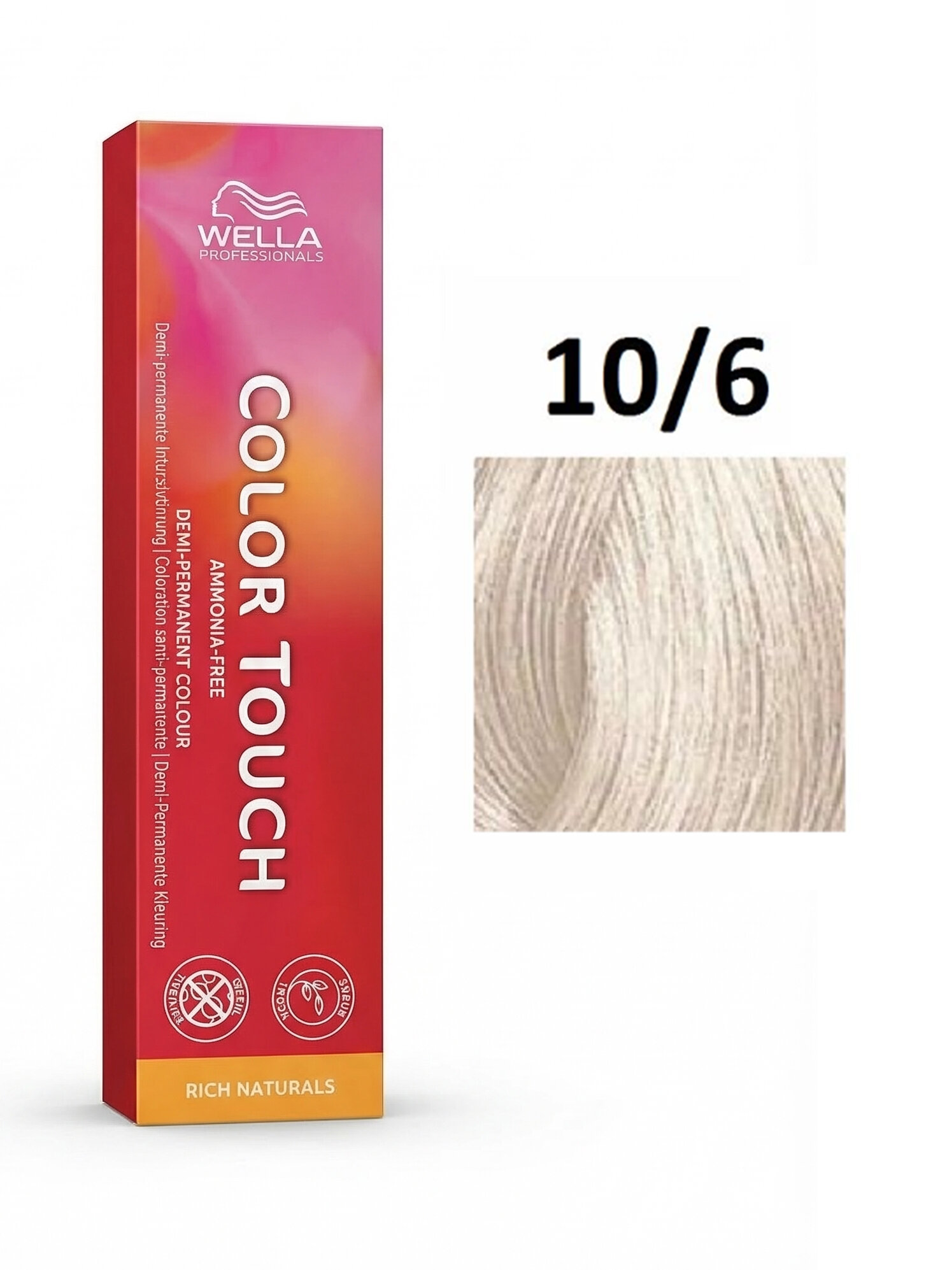 Wella Professionals Color Touch Тонирующая краска 10/6 Розовая карамель, 60мл