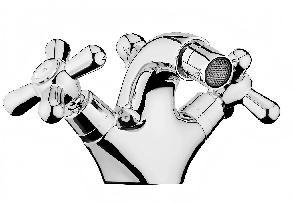 Смеситель для биде Armony AM710102015, латунь, хром, двухрычажный, Webert, Италия