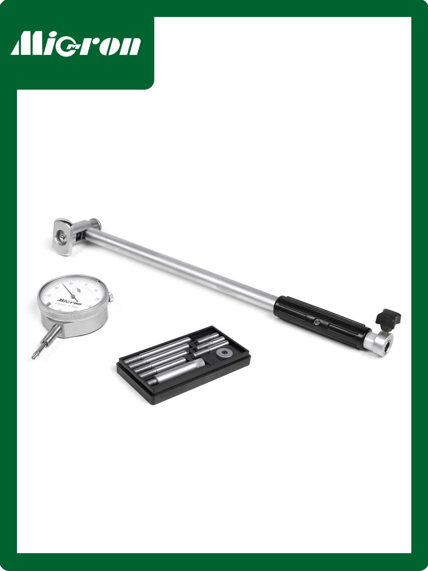Нутромер индикаторный Micron НИ 50-160 0,01 L=200мм (грси № 85174-22)