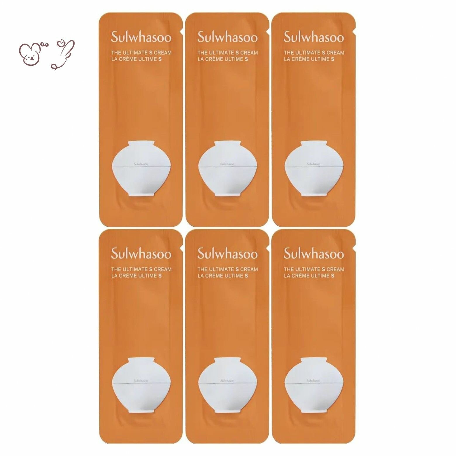 Эксклюзивный корейский люкс крем SULWHASOO THE ULTIMATE S, 6 мл, для комплексного ухода за кожей