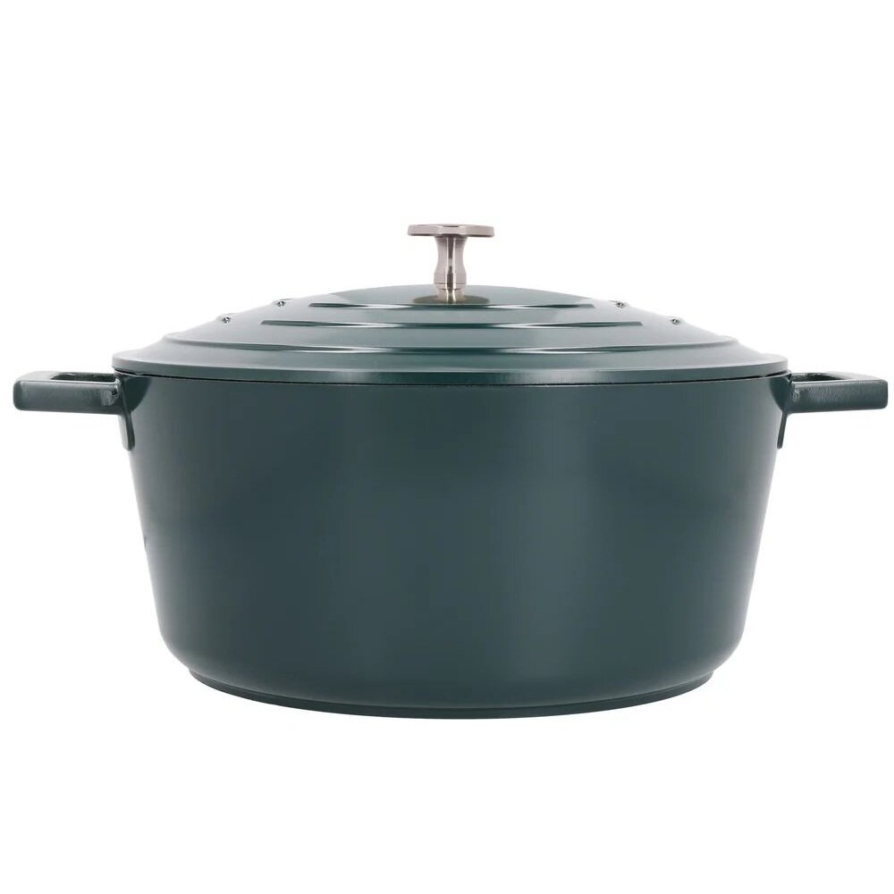 Кастрюля с крышкой MasterClass Hunter Green Cast Aluminium Casserole Dish MCMCRD28GRN