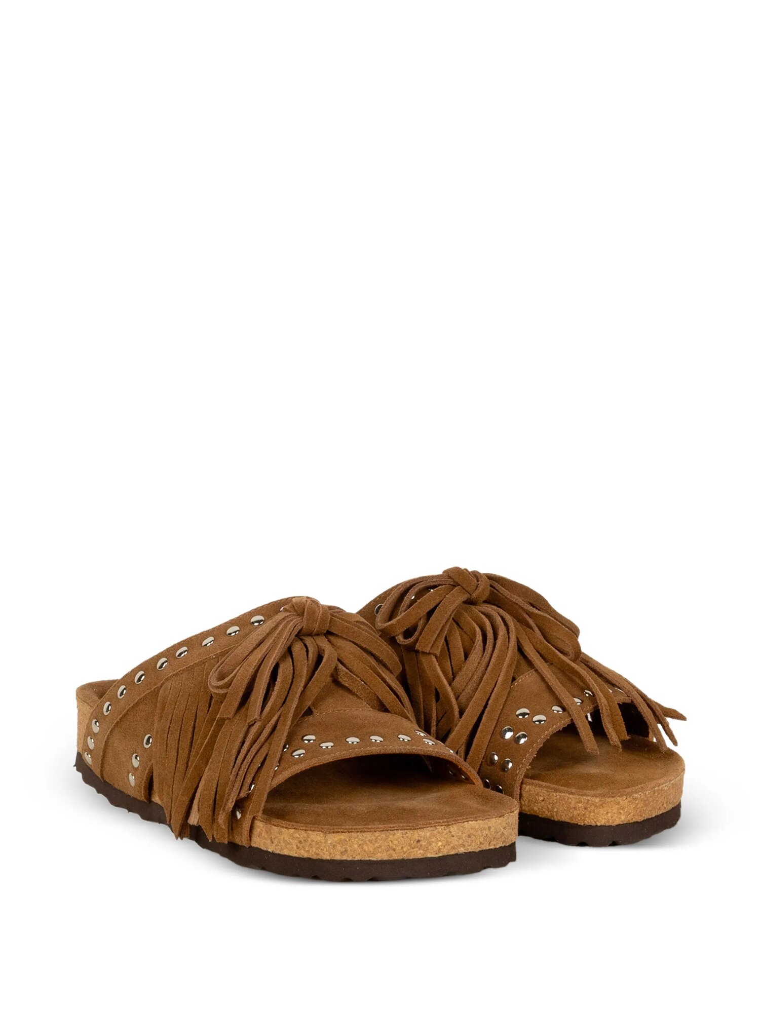 Босоножки ELENA IACHI Fringed studded sandals, размер 36 — фото 1