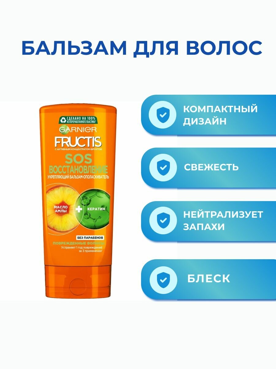 FRUCTIS Бальзам для волос SOS Восстановление 200мл