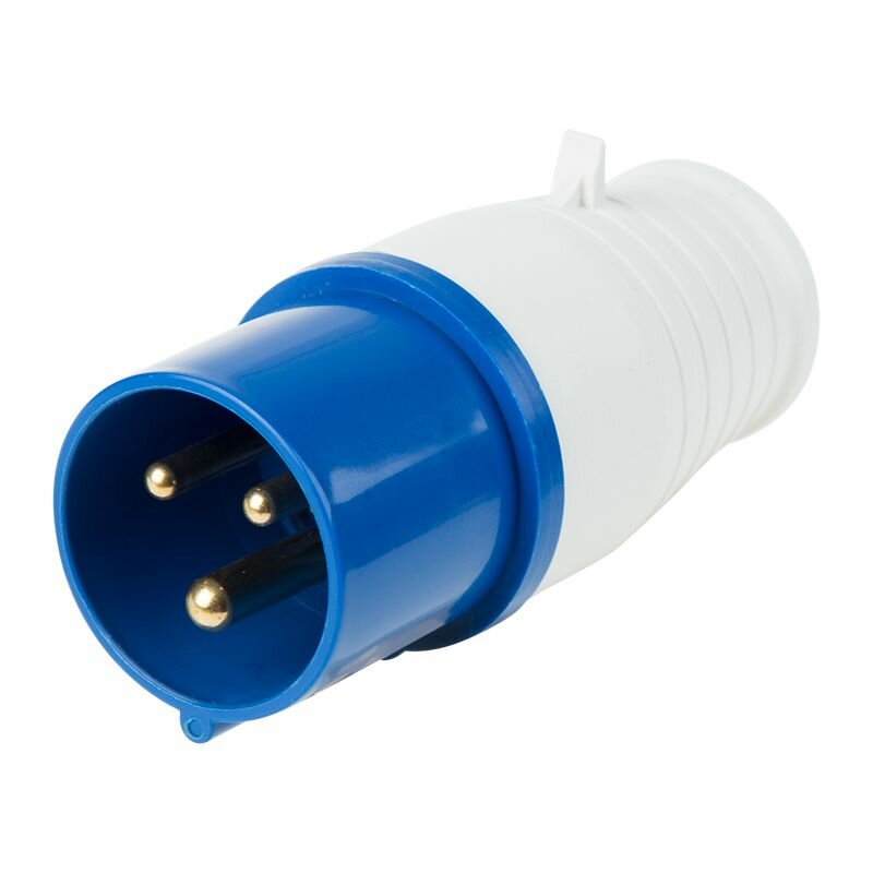 Вилка переносная силовая ССИ-013 2Р РЕ 16А 220В IP44 REXANT
