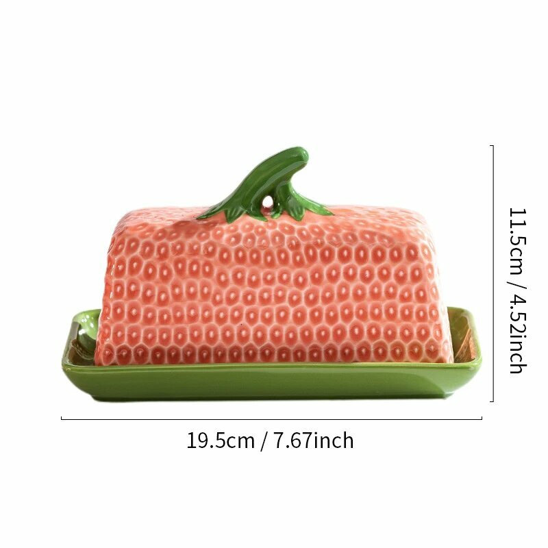 Банка для масла Taobao, керамическая, герметичная, с розовой крышкой