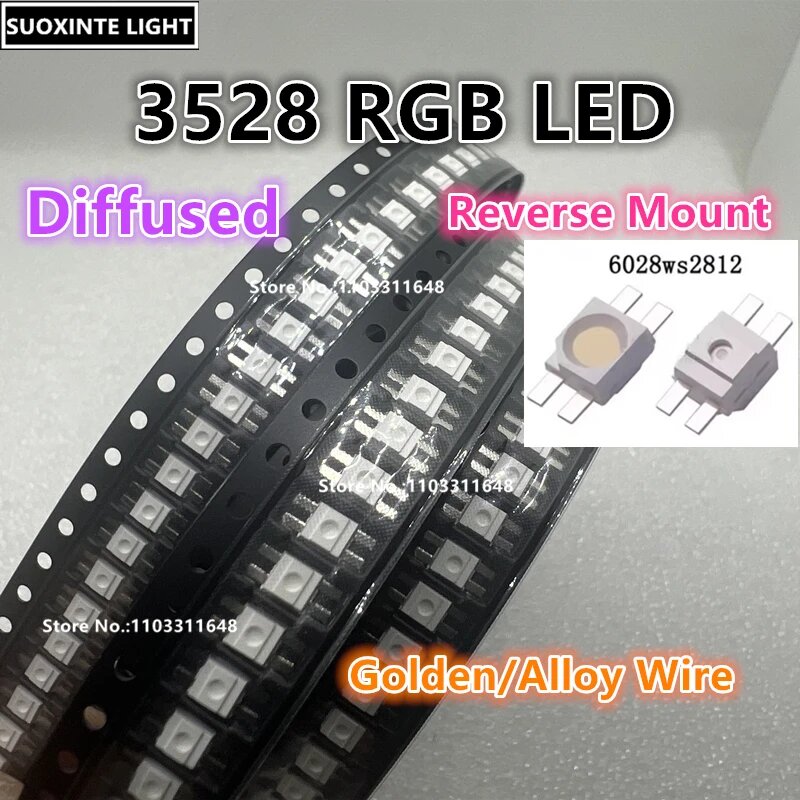 RGB светодиоды SMD 3528 WS2812, Golden Wire 20PCS