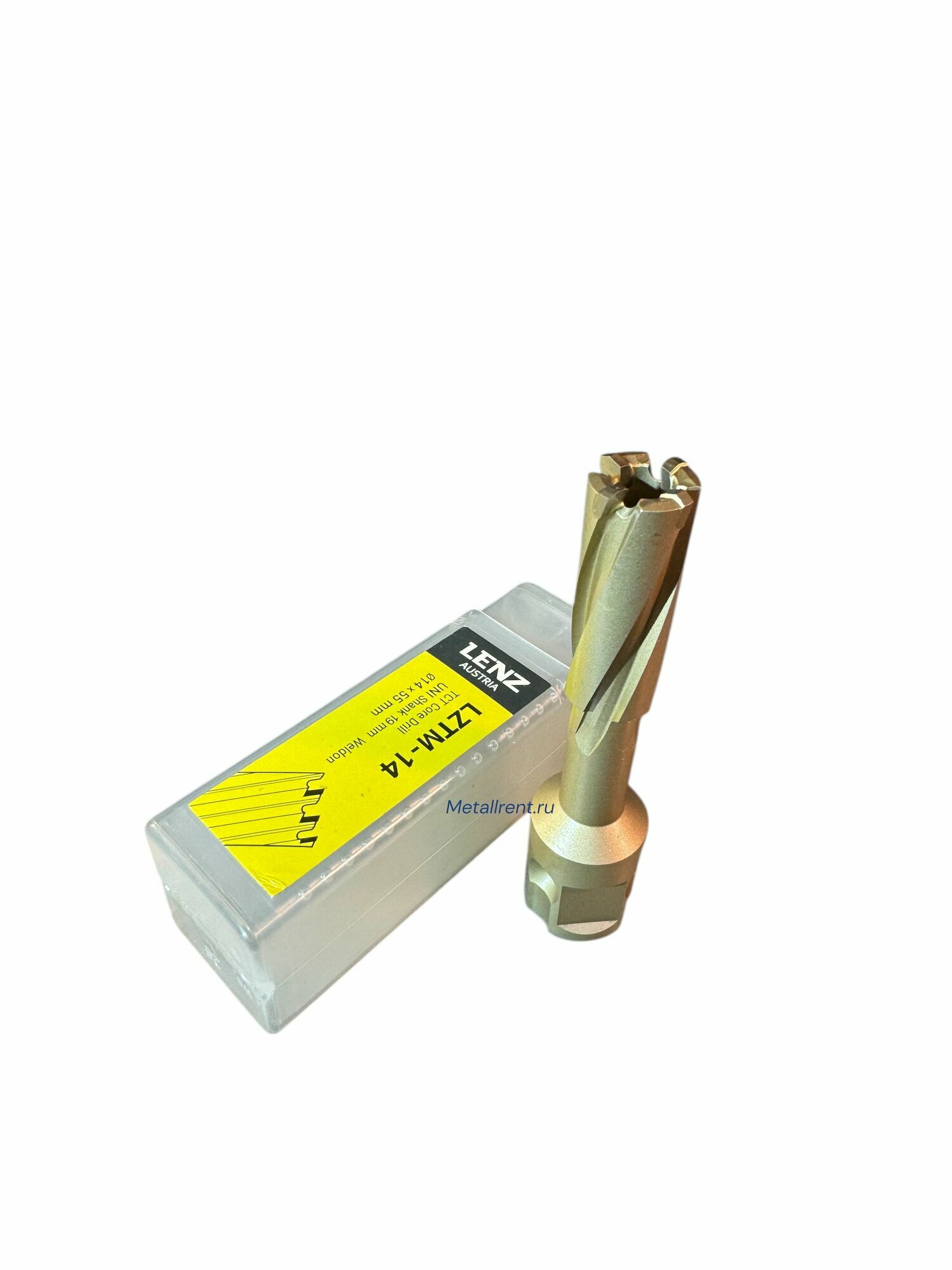Корончатое сверло с твердосплавными напайками d-14x55 mm. Weldon19U