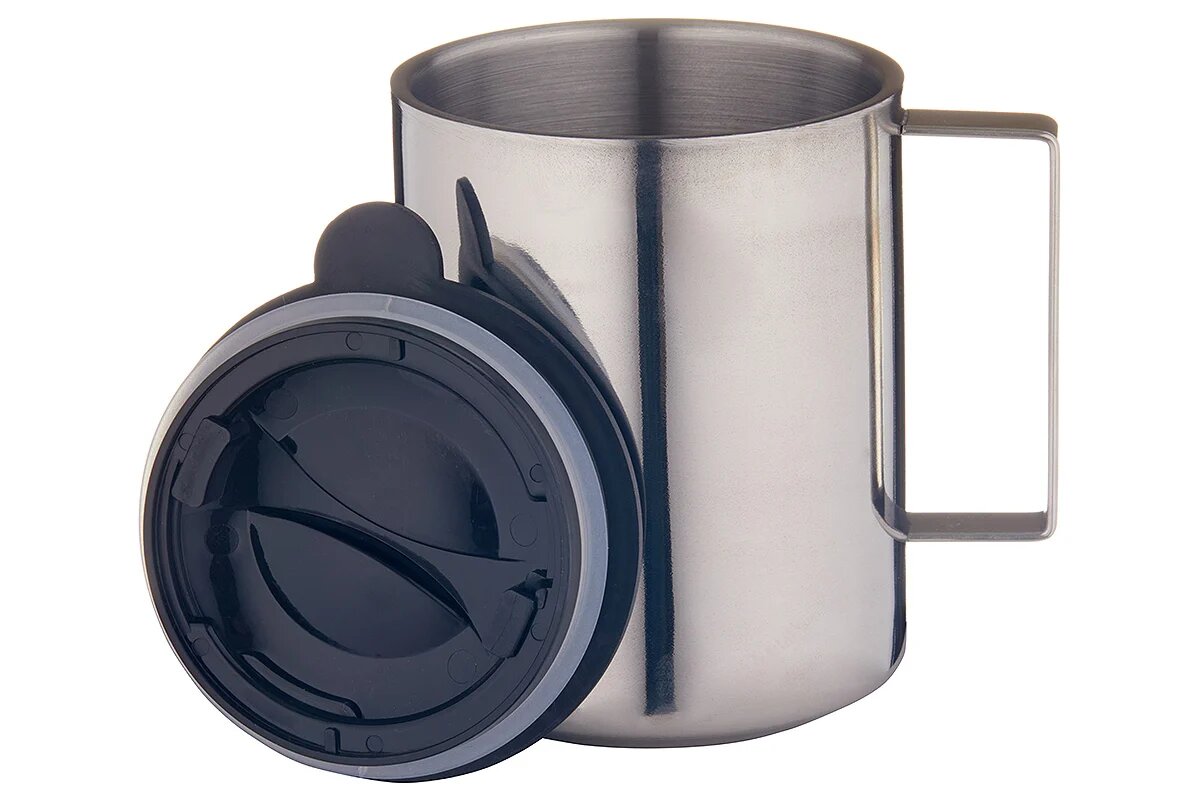 Кружка изотермическая TOURIST ДК‑572 «Дружба» 400 мл, нержавеющая сталь, стальной цвет