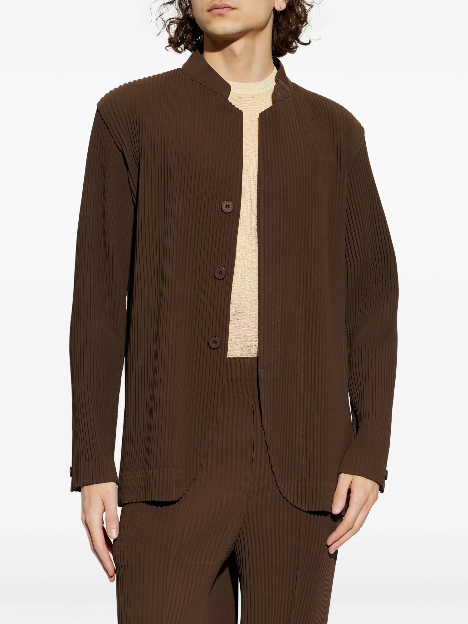 Пиджак HOMME PLISSE ISSEY MIYAKE Button plissé jacket, размер 50 — фото 1