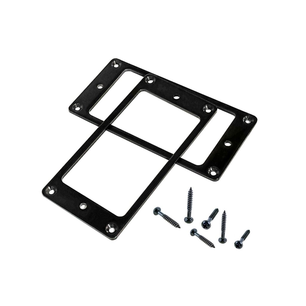 1 комплект из 2-х металлических звукоснимателей для электрогитары с двойной катушкой, железная рама LD-черный