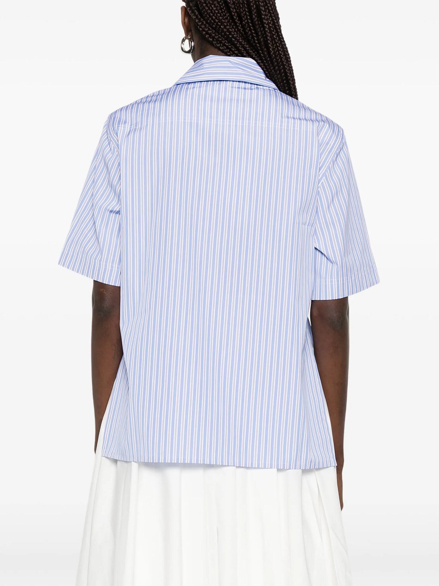 Рубашка PLAN C Striped shirt, размер 38, blue — фото 1
