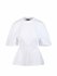 Футболка BALENCIAGA, размер 34, бежевый/белый
