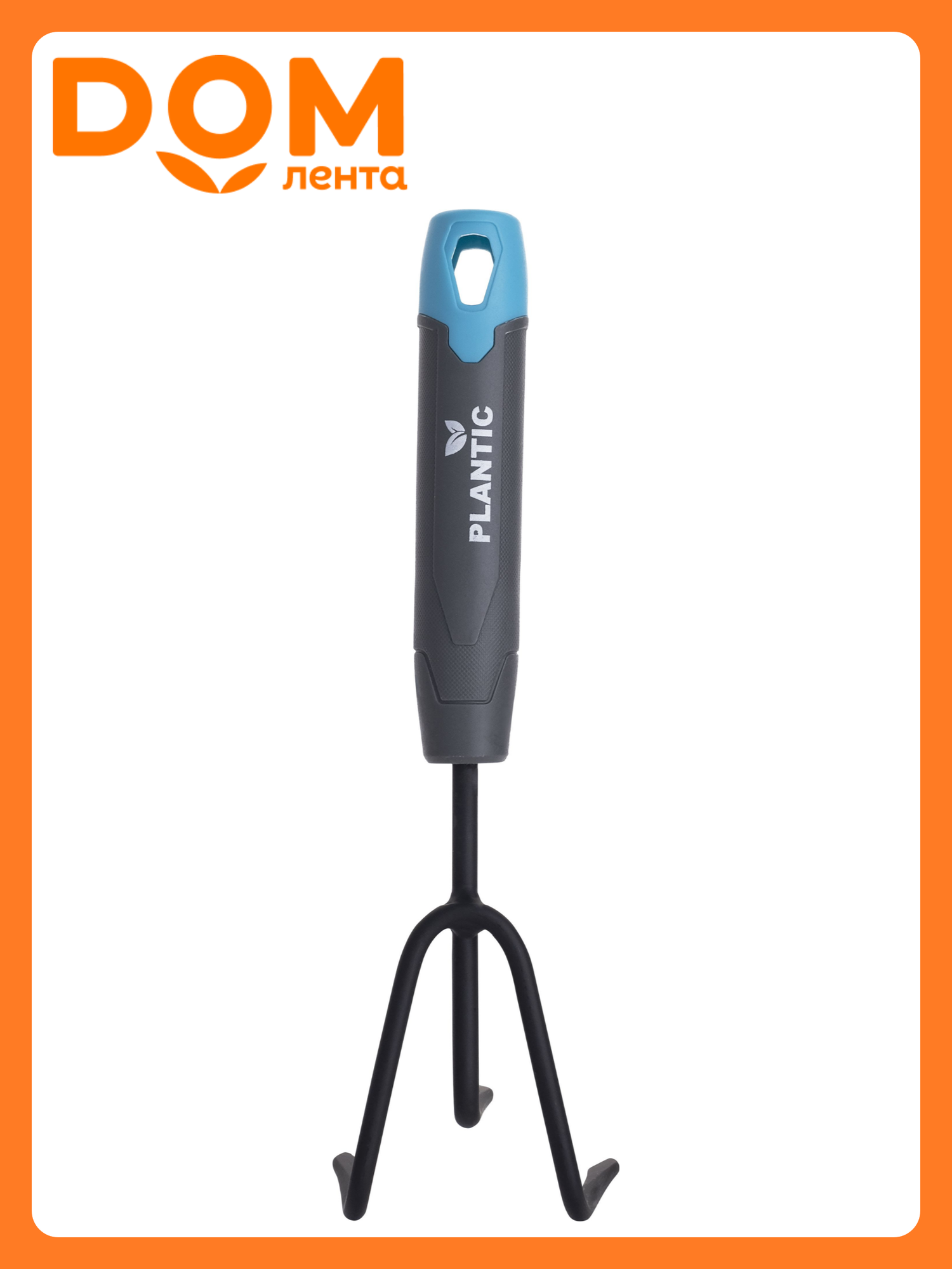 Культиватор Plantic Ergo Light, металл, пластик, черный, 170 г