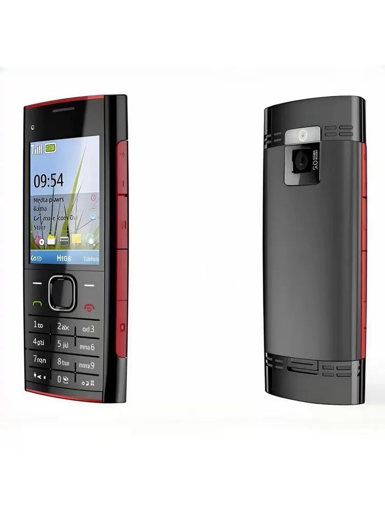 Мобильный телефон Nokia X2-02, красный, белый, 2 SIM, FM-радио, Series 40