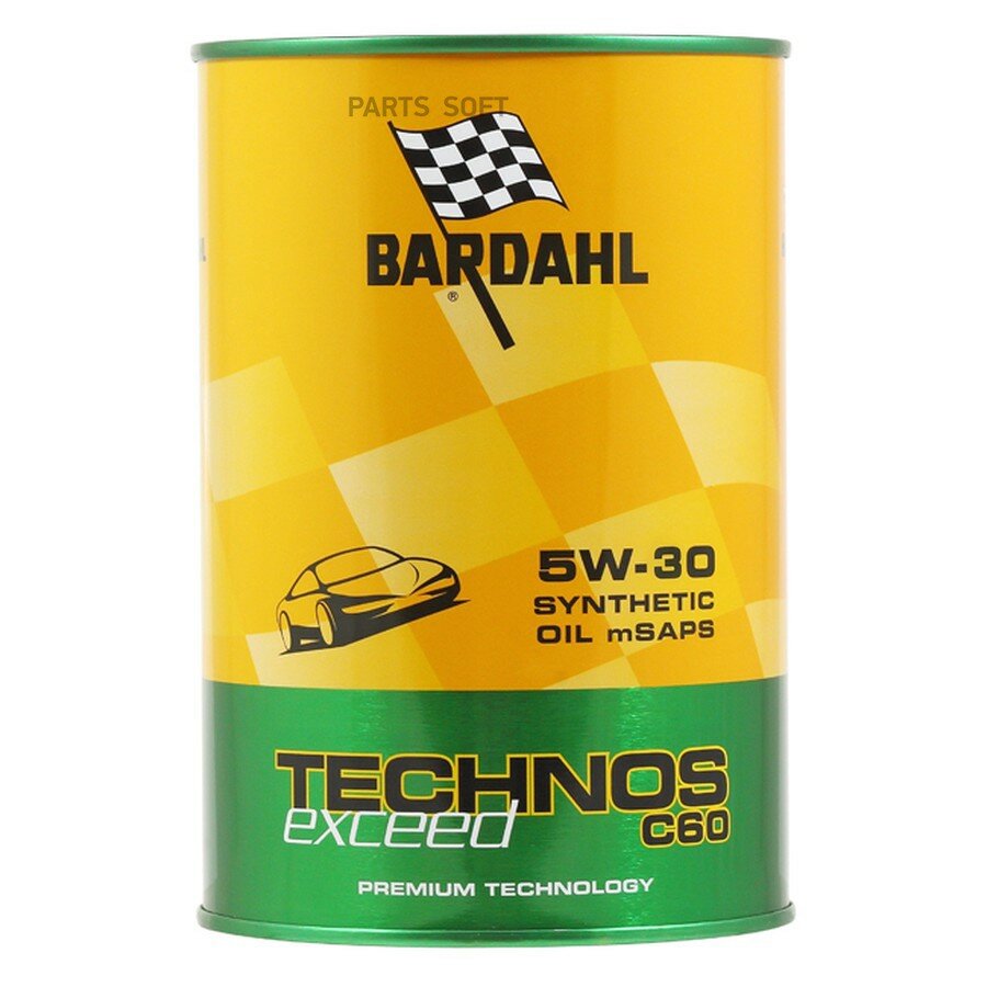 Моторные масла авто. TECHNOS LOW-SAPS C60 5W30 1L. от официального дистрибьютора, BARDAHL, артикул 322040