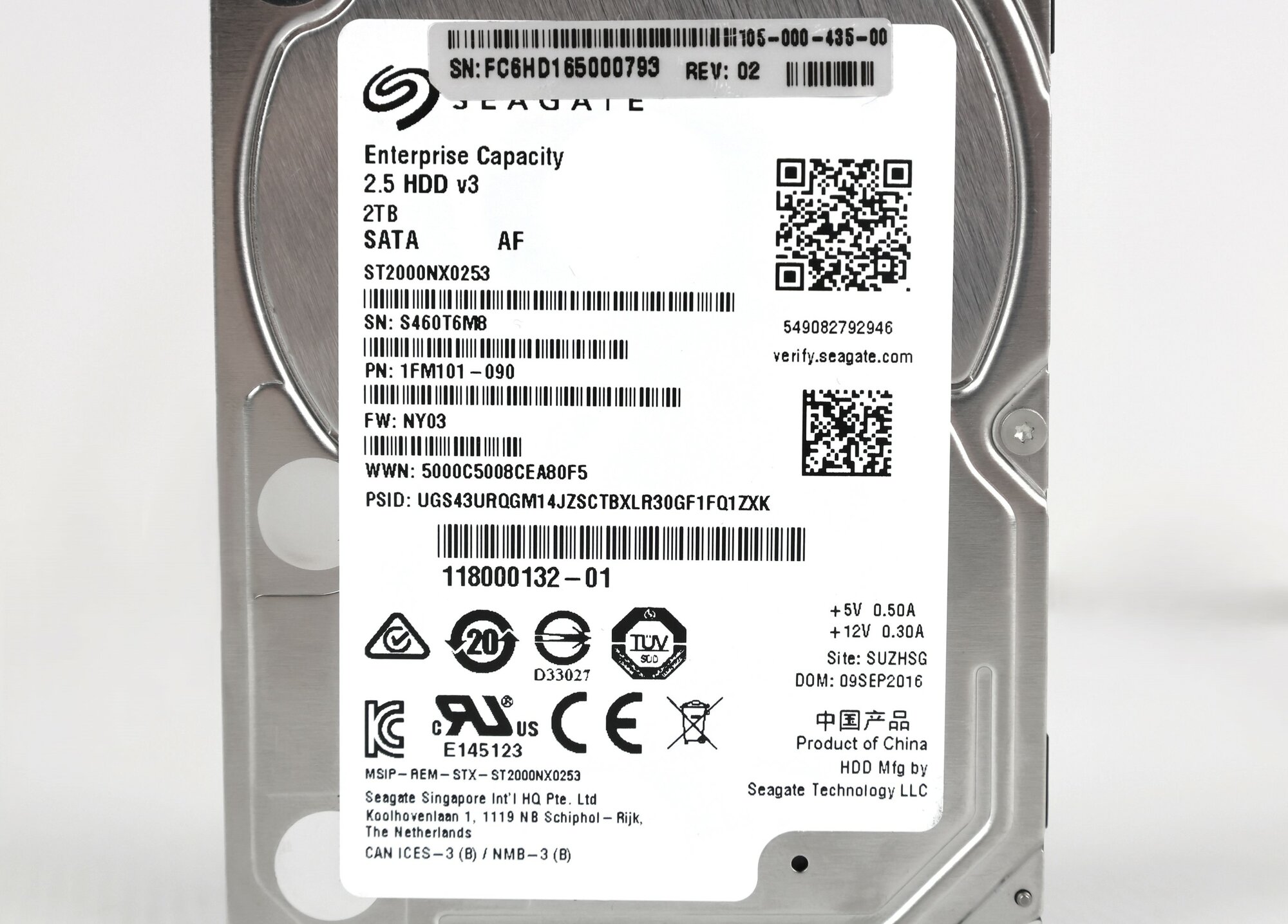 Жесткий диск HDD SEAGATE 2 TB 2,5" SATA III 7200 об/мин ST2000NX0253