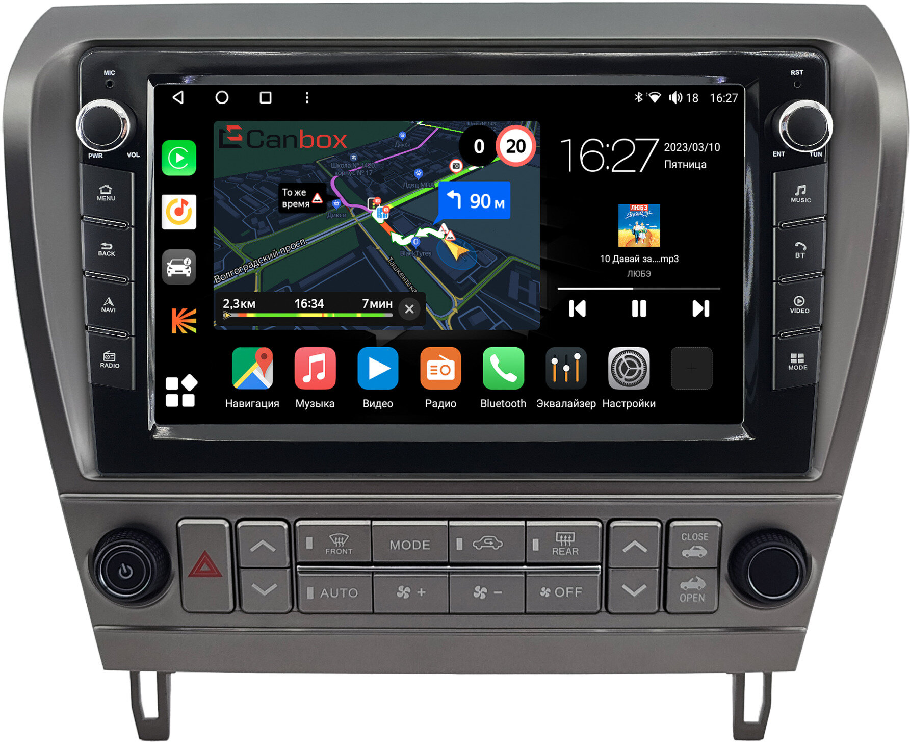 Штатная магнитола Lexus SC 2 2001-2010 Canbox M-Line 7821-9-0881 на Android 10 (4G-SIM, 2/32, DSP, IPS) С крутилками