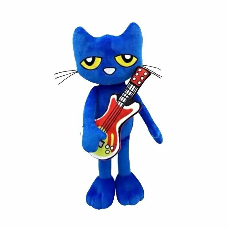 Оригинал Аниме Мягкие Игрушки "Кот Пит" /Pete the cat гитара Плюшевая игрушка Kукла 29cm